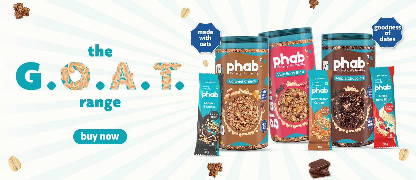 Protein Bars, Protein milkshake, Energy bars Online India | phab